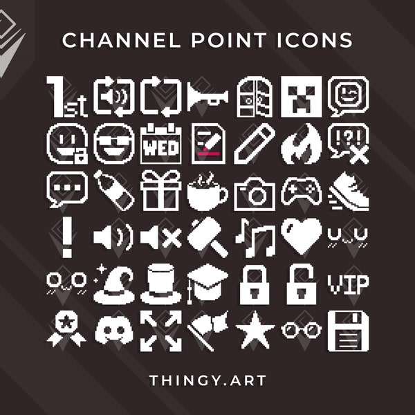 Channel Point Icons for Twitch - Etsy UK
