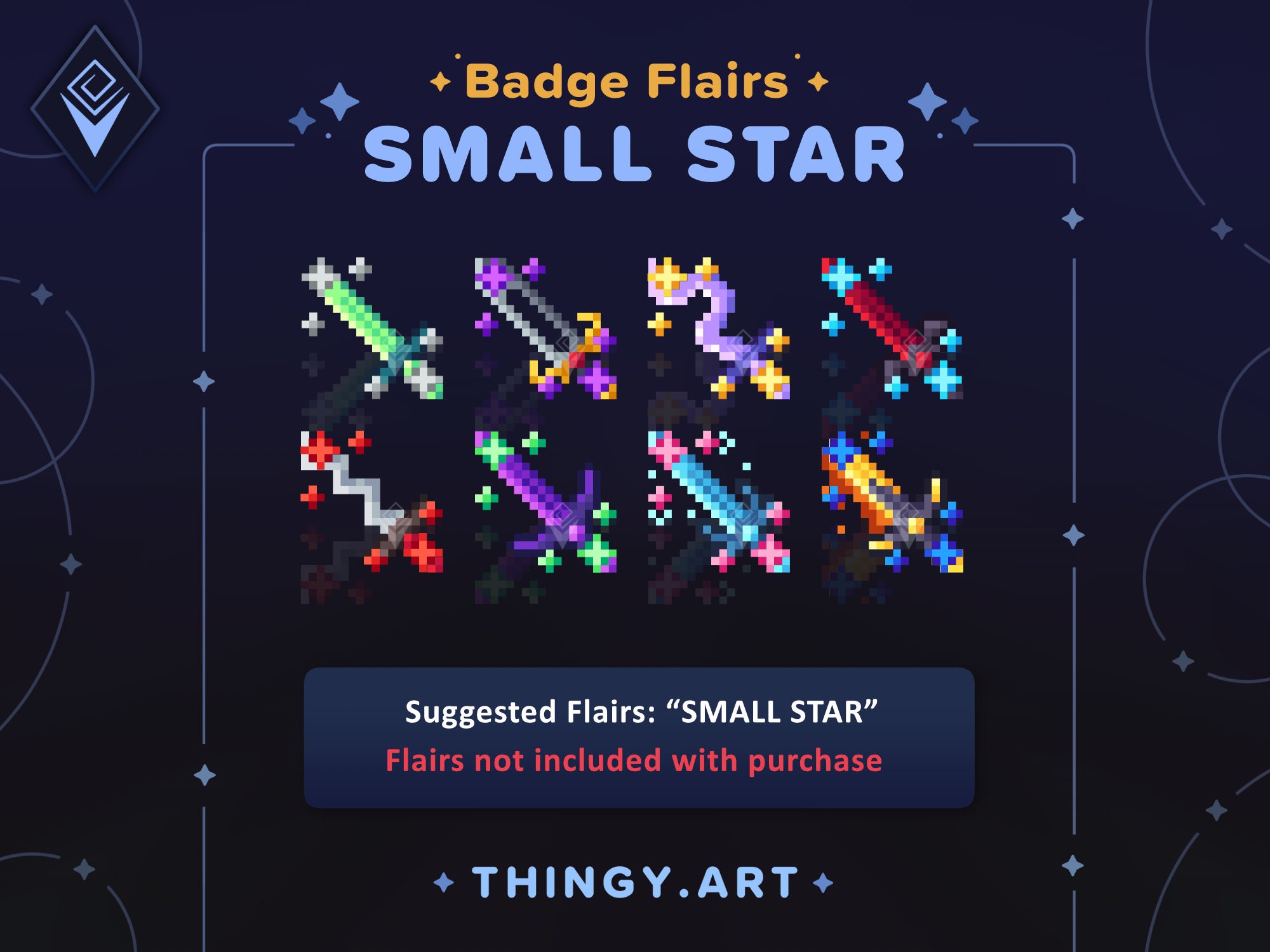 Sword Stream Badges for Twitch / Youtube / Discord Bit Badges Sub ...