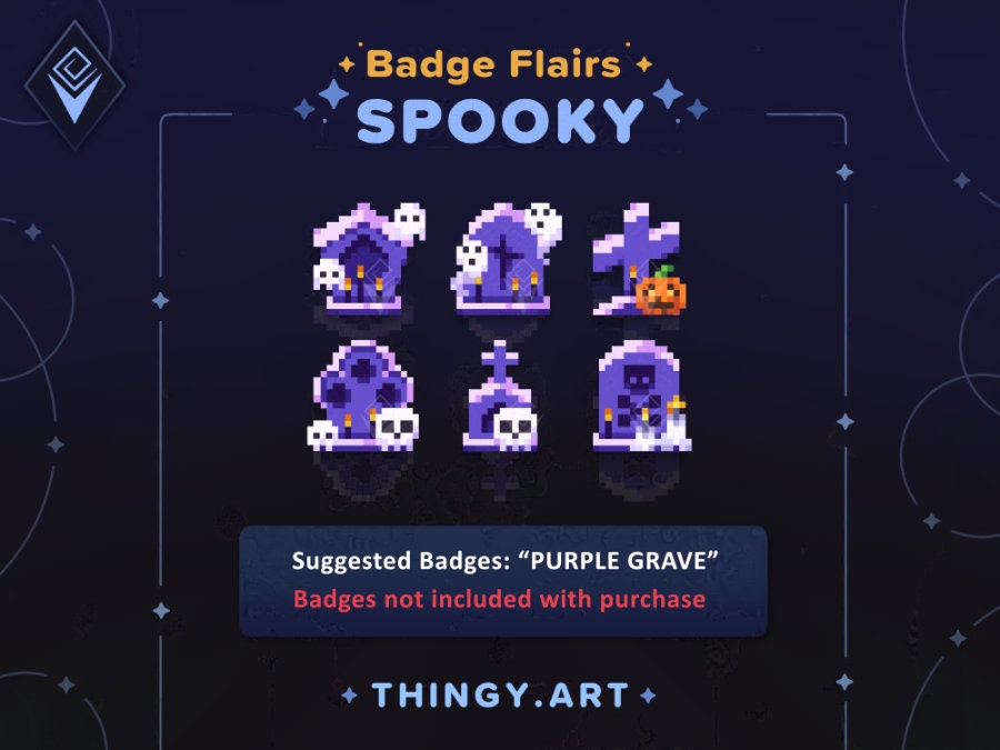 Spooky Flairs Twitch Badge Flairs Twitch Sub Badges Twitch Sub Badge ...
