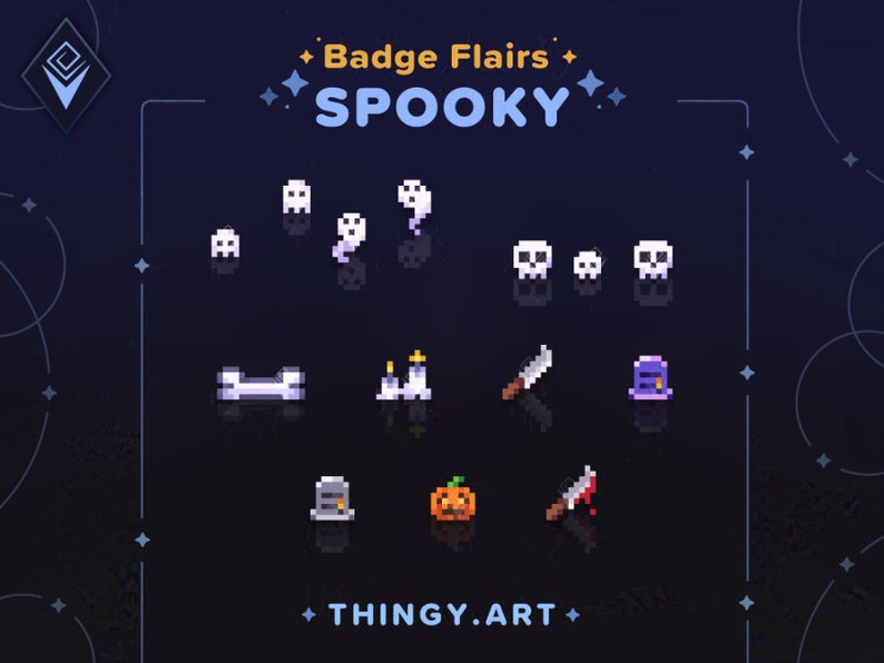 Spooky Flairs Twitch Badge Flairs || Twitch Sub Badges || Twitch Sub ...