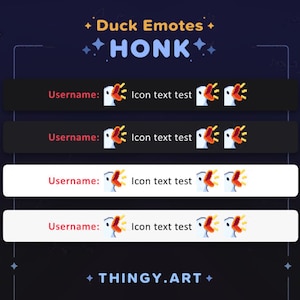 Duck Honk Emote for Twitch / Youtube / Discord || Custom Twitch Emotes ...