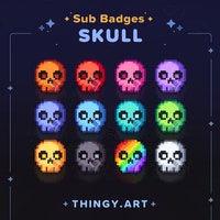 Fiery Skull Badges - Etsy