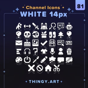 81 Twitch Channel Point Icons 14px || Twitch Graphics - Etsy