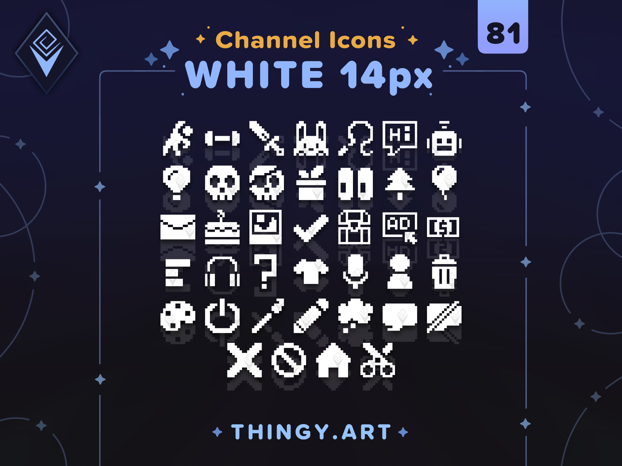 81 Twitch Channel Point Icons 14px Twitch Graphics - Etsy