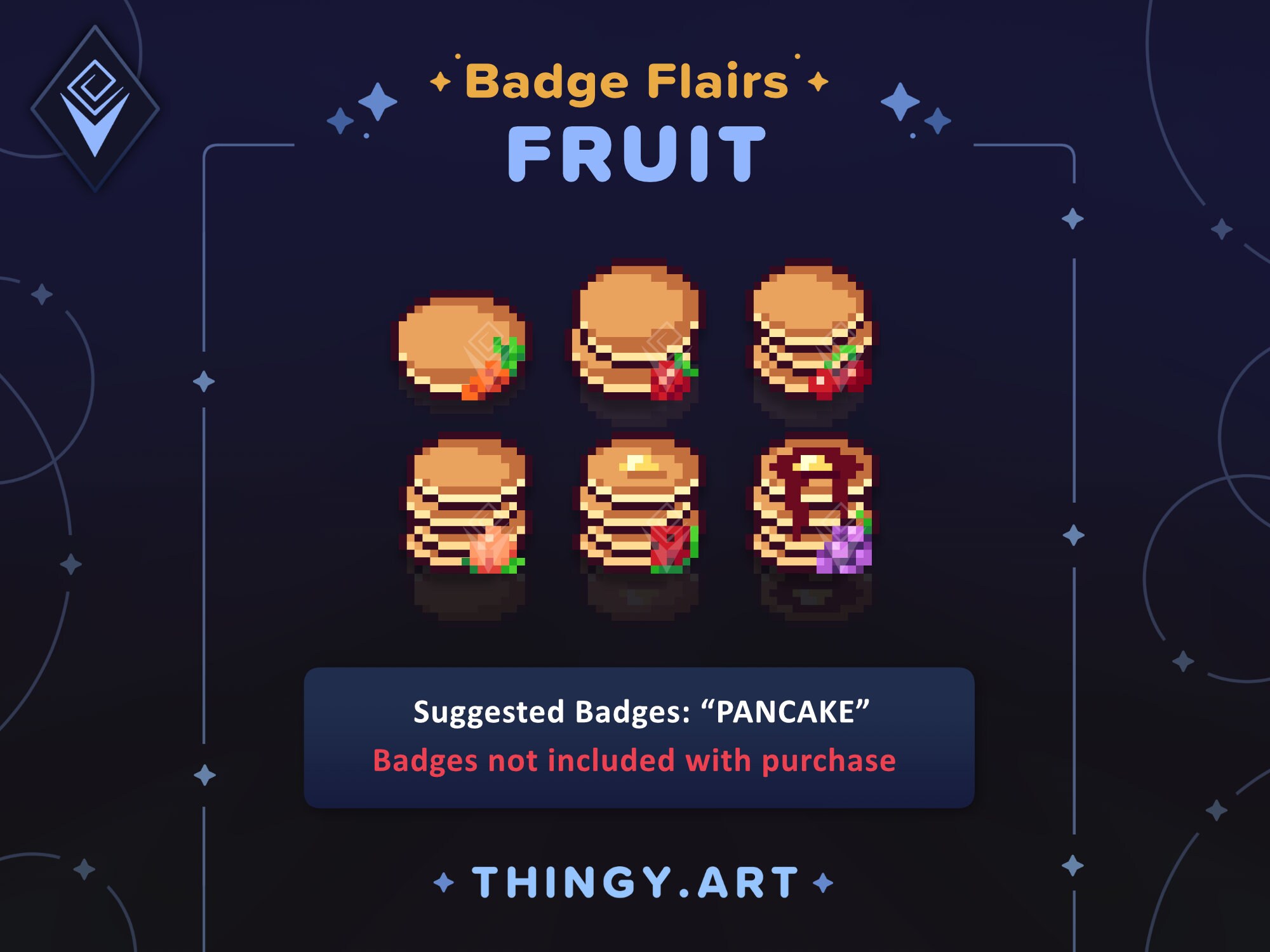 Fruit Flairs Twitch Badge Flairs Twitch Sub Badges - Etsy