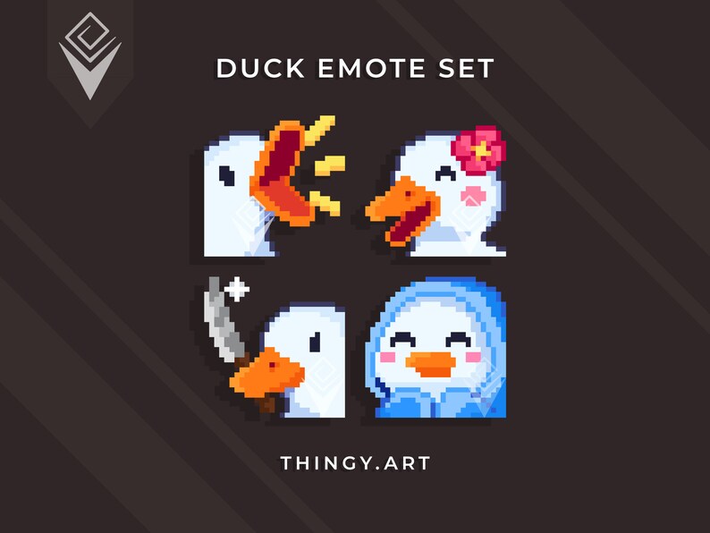 Duck Emote Set for Twitch / Youtube / Discord Custom Twitch - Etsy