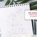 Coloring Page With Petrykivka Painting | Pre-designed Pattern ...