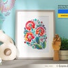 Coloring Page With Petrykivka Painting Pre-designed Pattern Practical ...