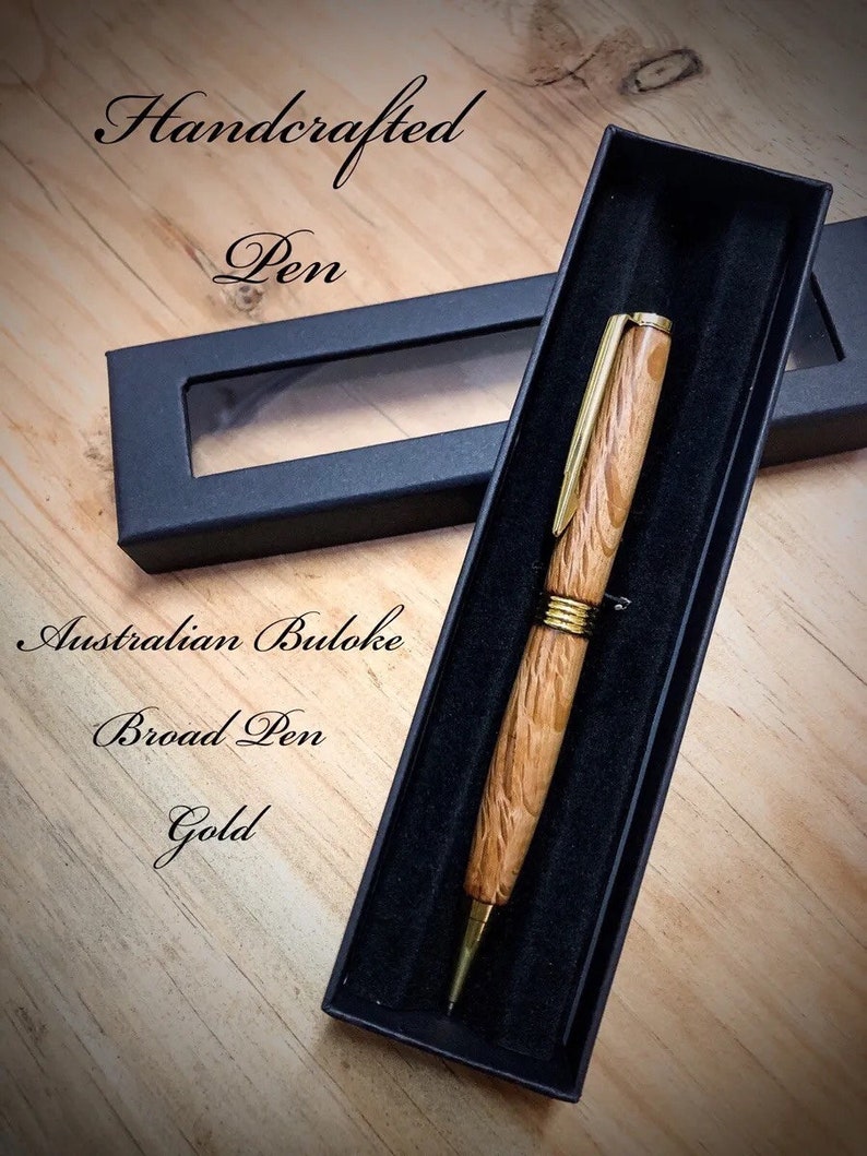 Hand Crafted Wooden Ballpoint Pen Made From Re-claimed Timber. Made in ...