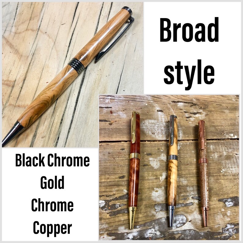 Hand Crafted Wooden Ballpoint Pen Made From Re-claimed Timber. Made in ...