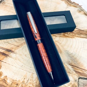 Rare Curly Jarrah Handcrafted Into a Balpoint Pen. Handmade for a ...