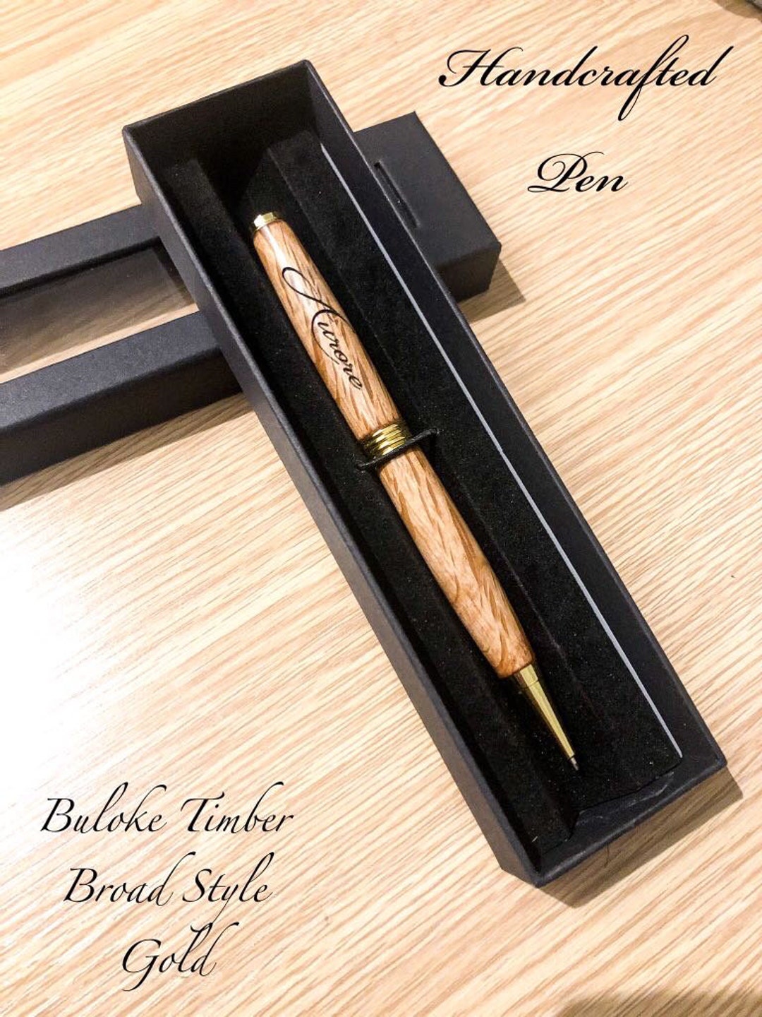 Handcrafted Australian Made Pen From Native Buloke Timber With Chrome ...