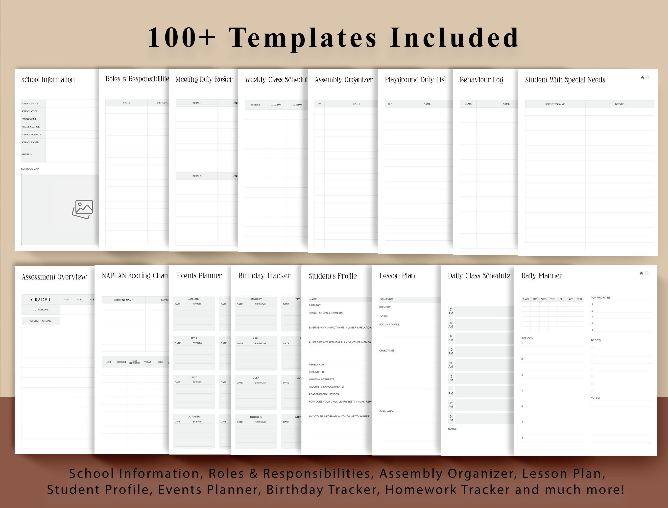 Teacher Planner for Remarkable, Digital Planner for Remarkable ...