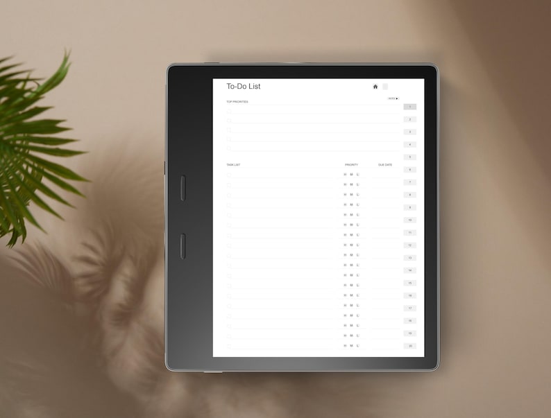 Kindle Scribe to Do List Templates, Kindle Templates, Hyperlinked PDF ...