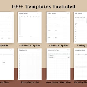 Teacher Digital Planner for Goodnotes, Academic Planner, Lesson Planner ...