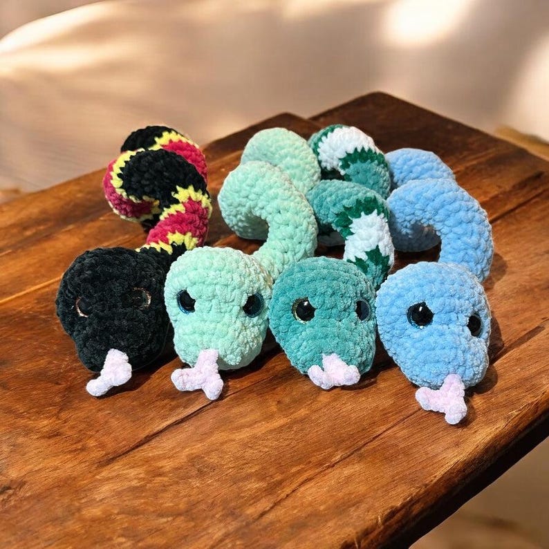 Custom Crochet Snakes, Snake Plush, Snake Plushie, Crochet Snakes ...