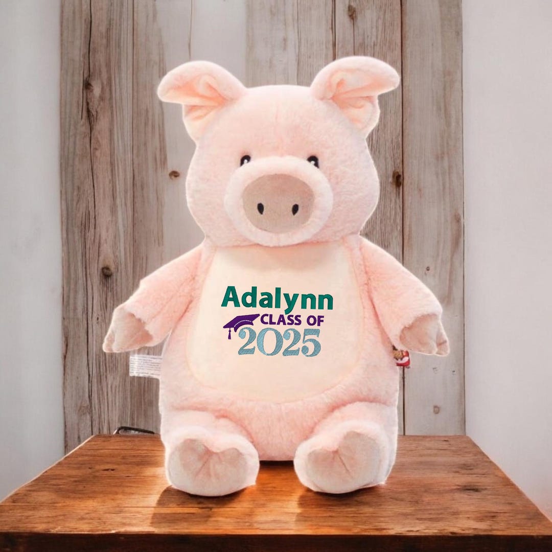 Personalized Pig Stuffed Animal, Personalized Graduation Gift ...