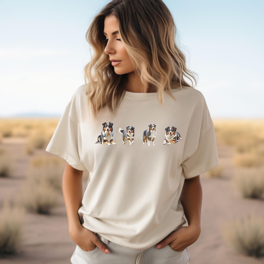 Australian Shepherd Dog Sweatshirt, Custom Service Dog Mama Sweatshirt ...