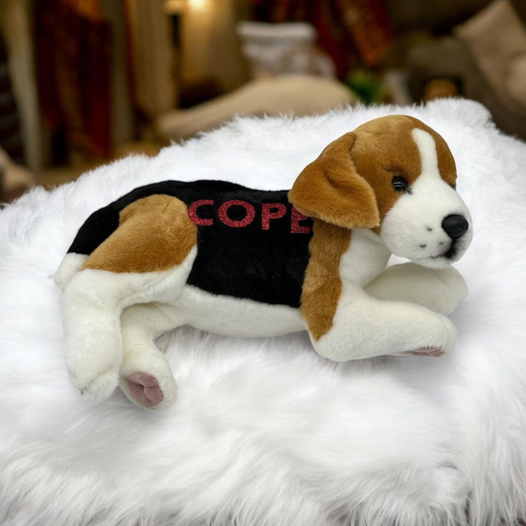 Adorable Beagle Plushie, Personalize Stuffed Animal, Personalized ...