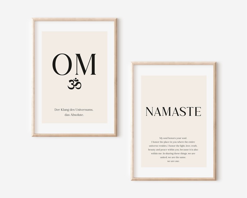 Namaste Poster, Yoga Poster, Yoga Art, Mantras and Meditation, Poster ...