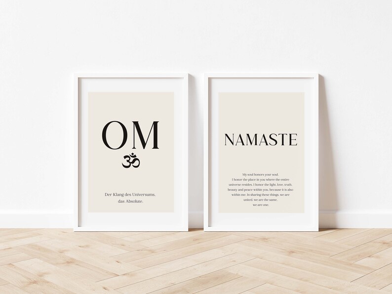 Namaste Poster, Yoga Poster, Yoga Art, Mantras and Meditation, Poster ...