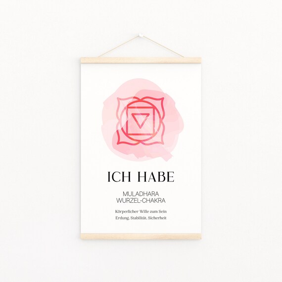 Chakra Poster Muladhara Chakra Wurzel Chakra Chakra - Etsy