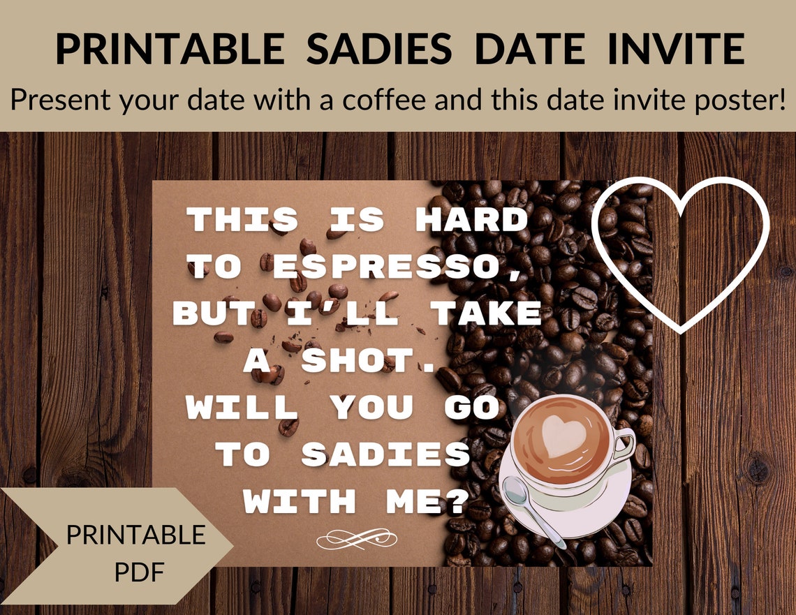 Sadie Hawkins Invite Idea | PRINTABLE - Etsy