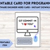 Funny Valentine Card for Computer Geek Nerdy Card for Programmer ...
