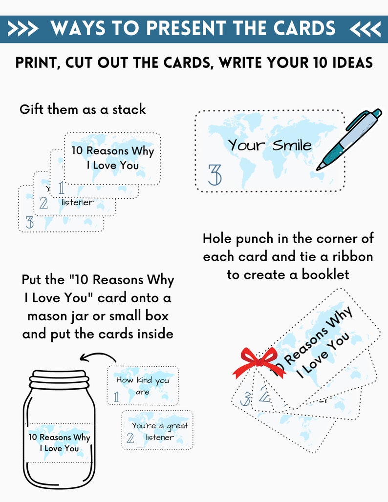 Reasons Why I Love You | PRINTABLE - Etsy