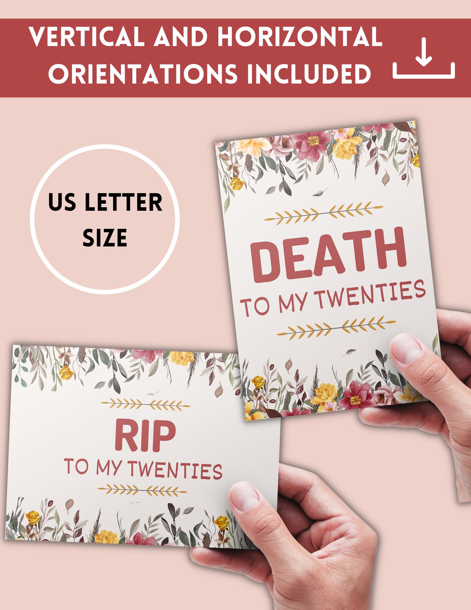 Death to My 20s | RIP Twenties | Printable Sign - Etsy