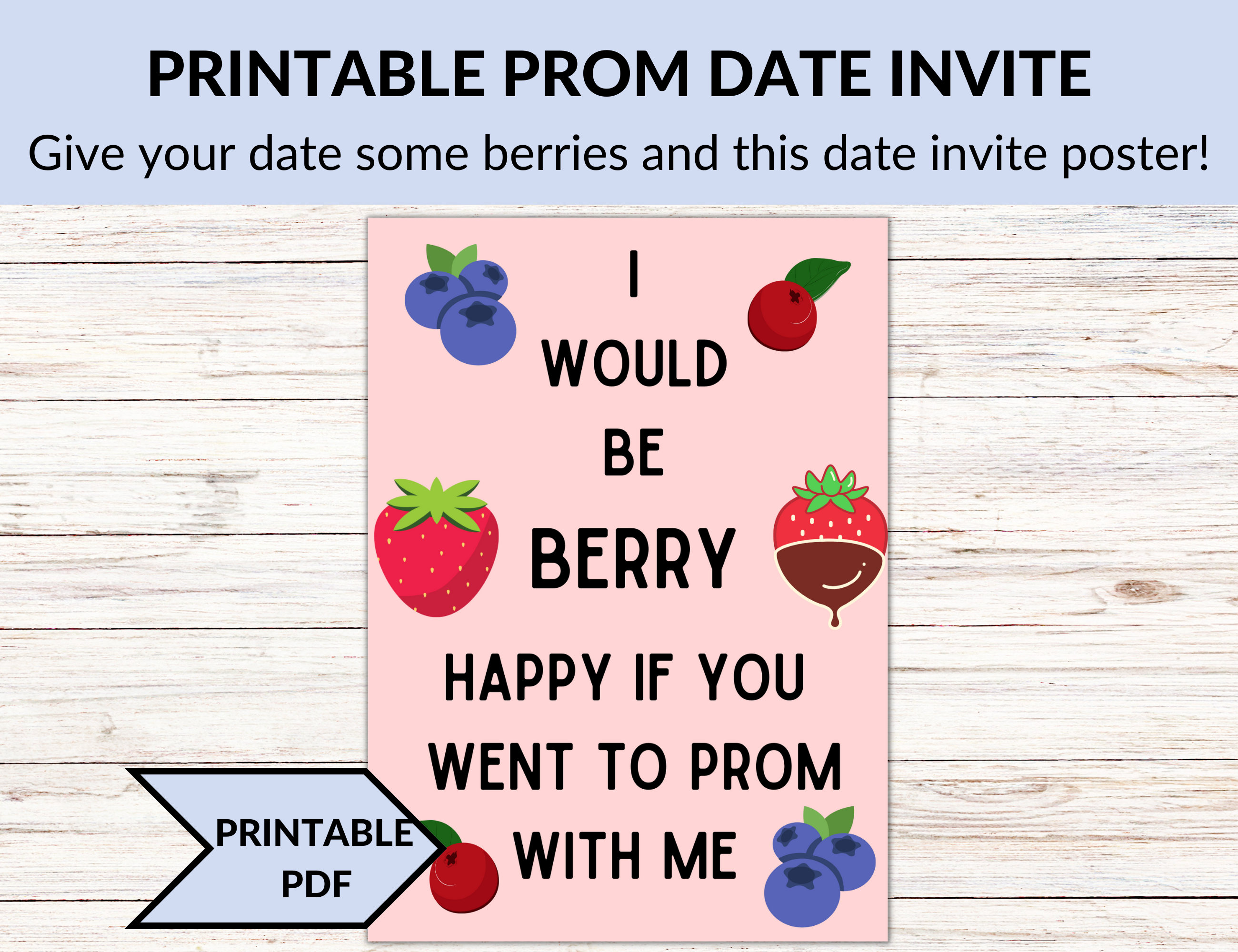Promposal | Prom Invite Idea | Printable Prom Poster - Etsy