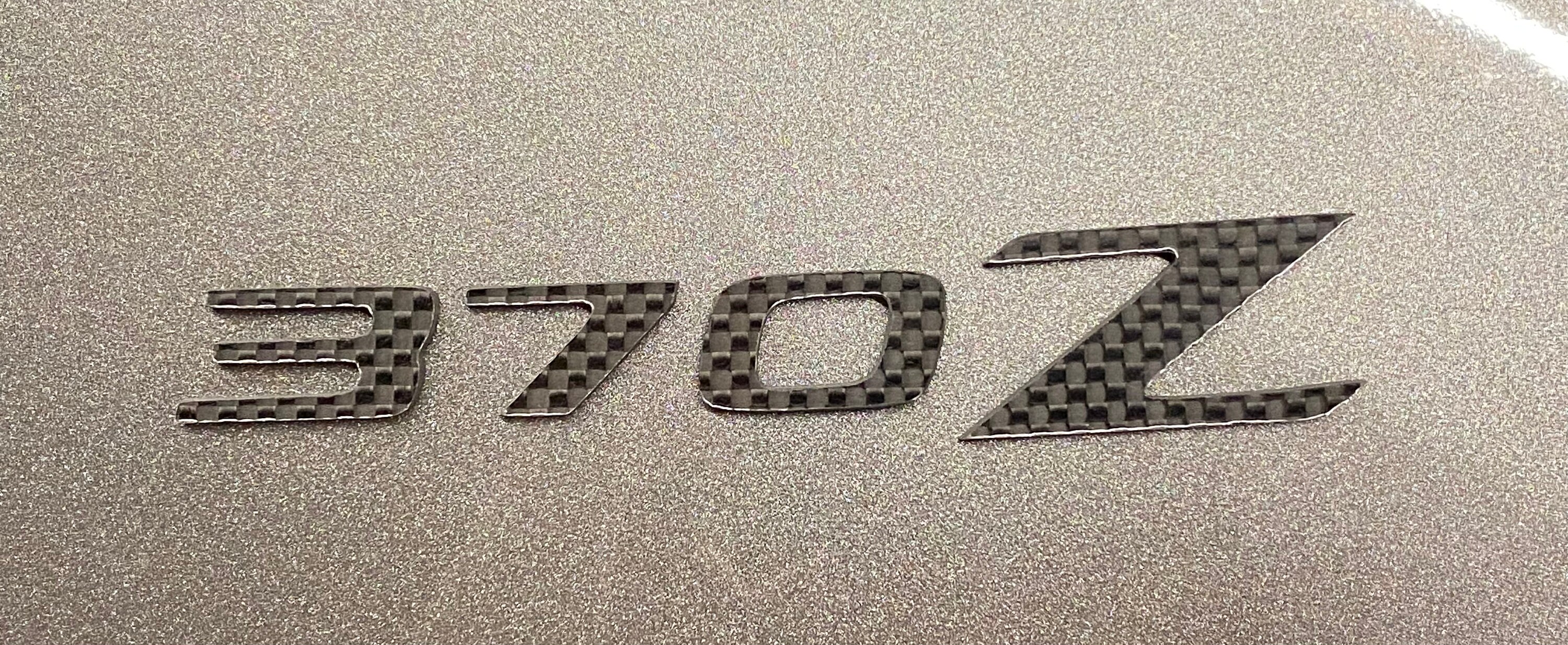 Carbon Fiber 370Z Style Badge - Etsy