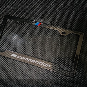 100% Real Carbon Fiber License Plate Frame With Customization! - Etsy