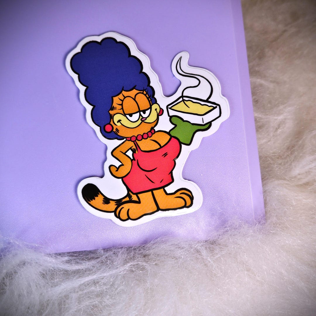 Garfield | Large Marge | Glossy 3-inch Vinyl Sticker - Etsy