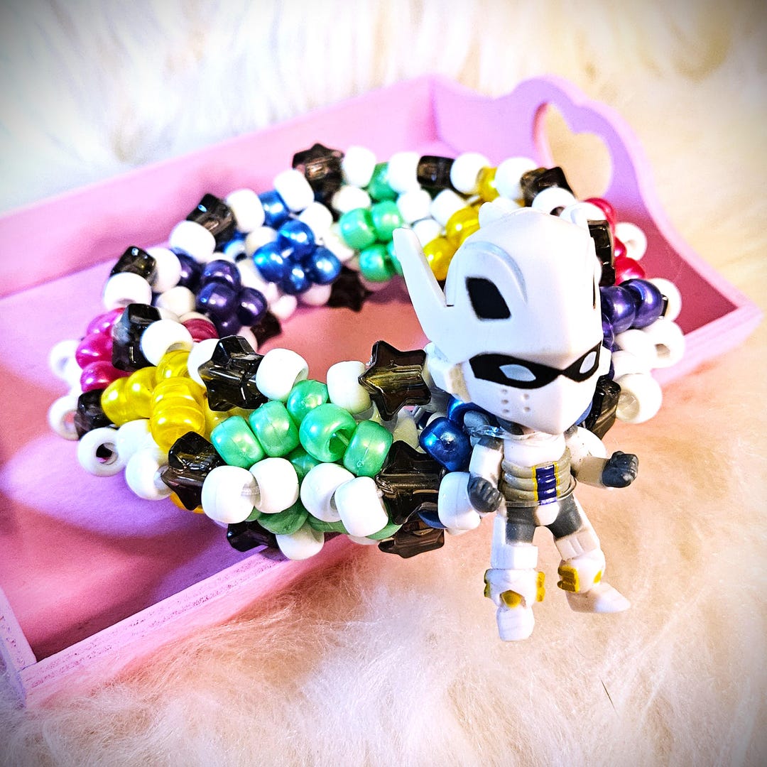 MHA Iida Hero Suit | Handmade Kandi Keychain Cuff Bracelets - Etsy