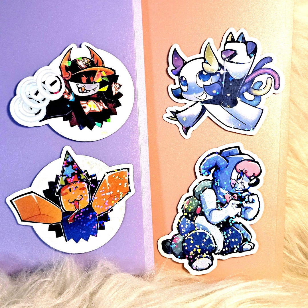 Regretevator Pest, Poob, Prototype, and Pilby | Party Animals | Glossy ...