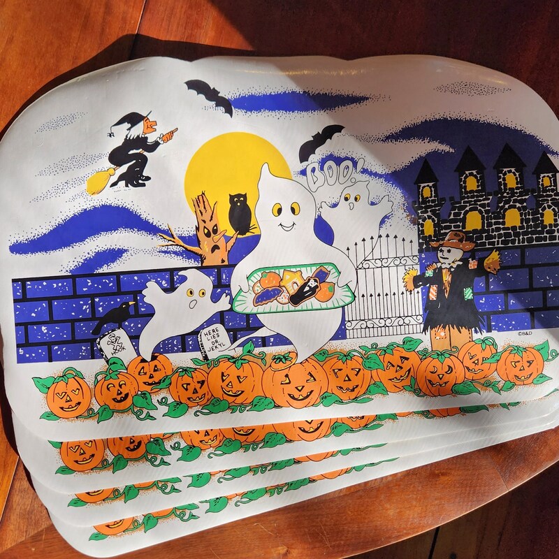 Halloween Placemat - Etsy