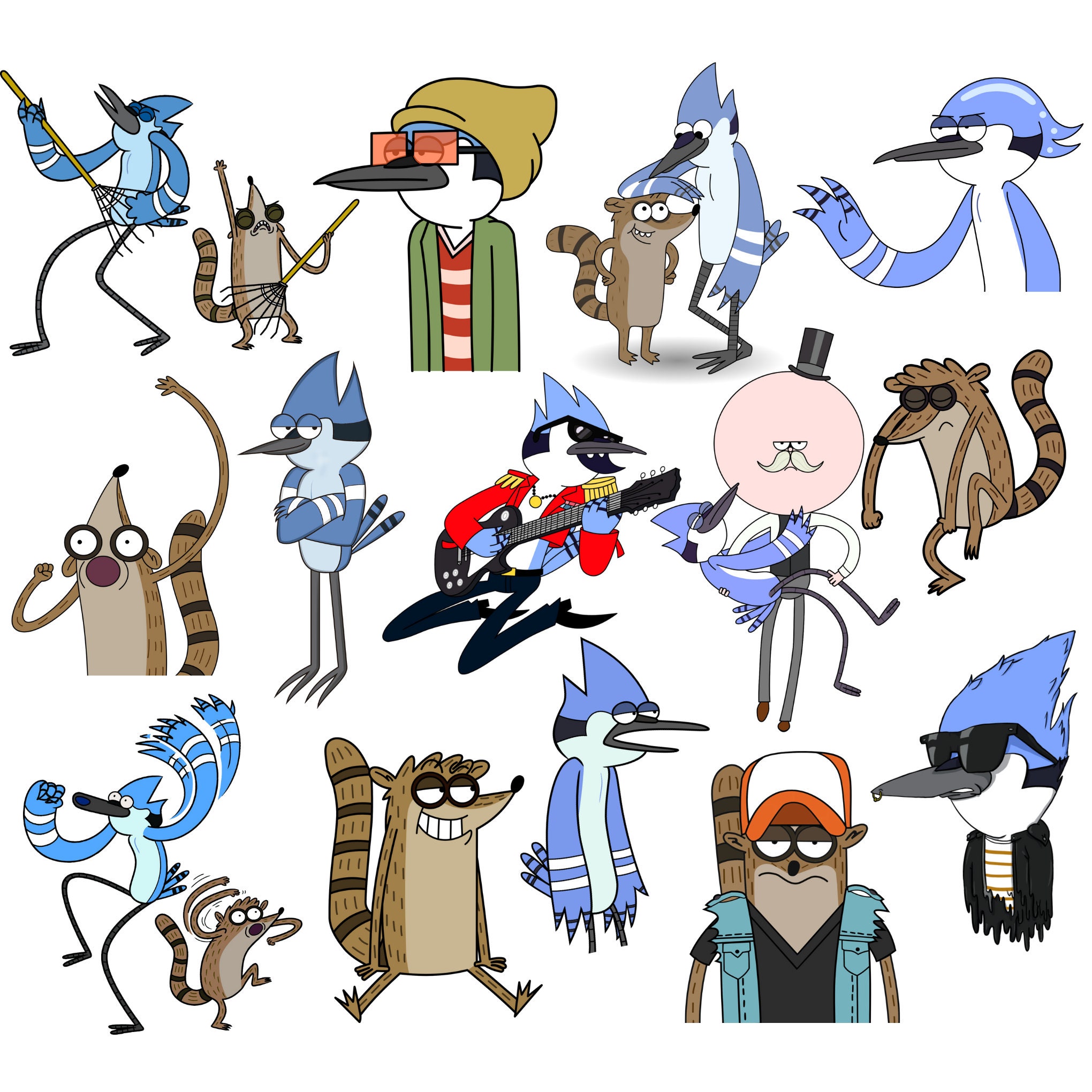Regular Show Characters Mordecai And Rigby