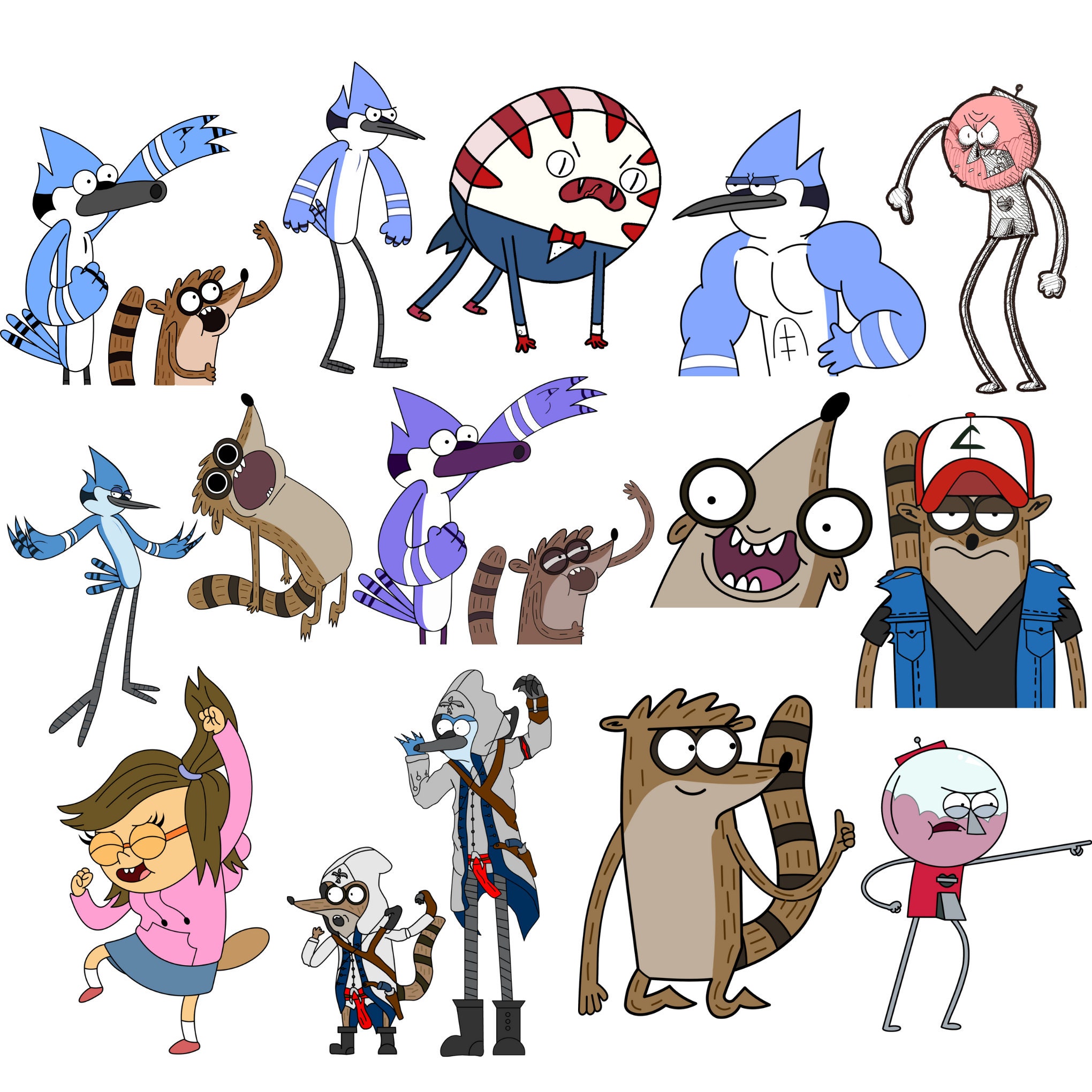 Regular Show Characters Mordecai And Rigby