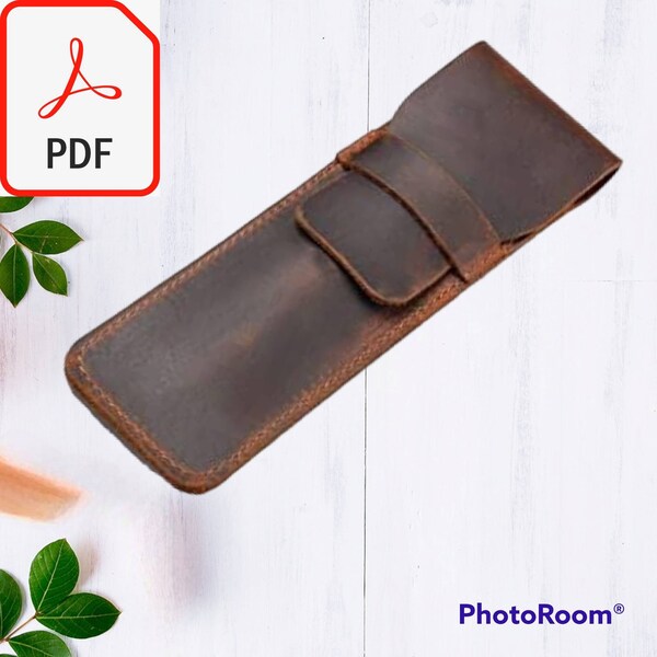 Pencil Case Pattern Leather - Etsy