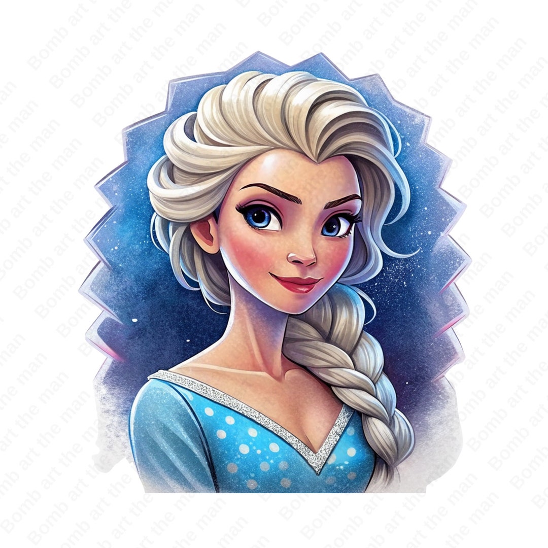 Frozen Princess Clipart, Princess Elsa Clipart, Elsa Png, Hand-drawn ...