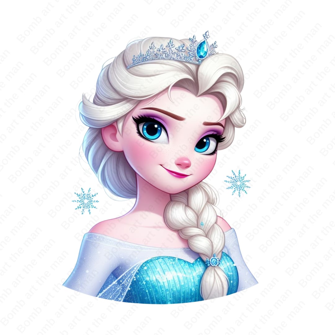 Frozen Princess Clipart, Princess Elsa Clipart, Elsa Png, Instant ...