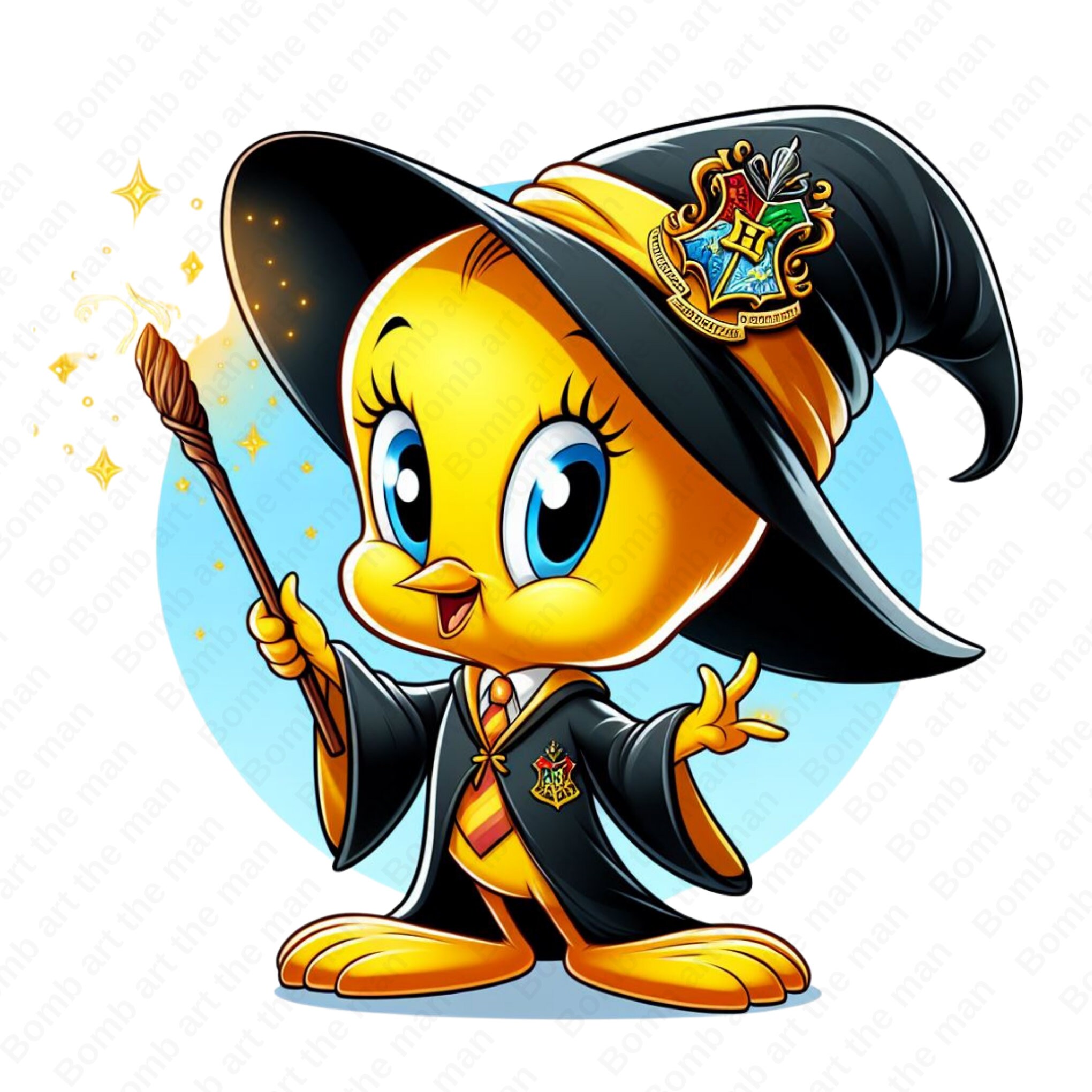 Tweety Wizard Clipart, Tweety Png, Magic School Clipart, Cute Cartoon ...