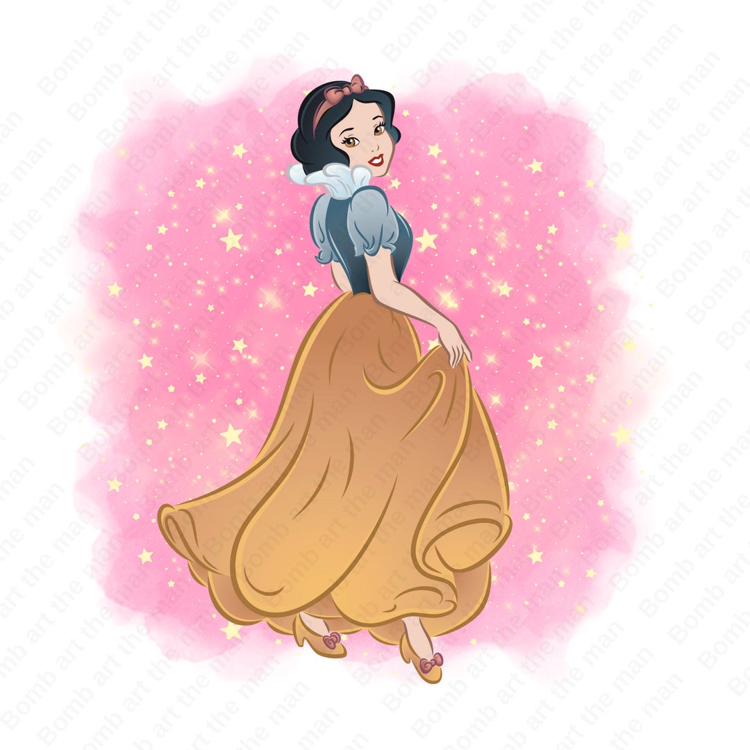 Snow White Clipart, Princess Snow White Png, Watercolor Background ...