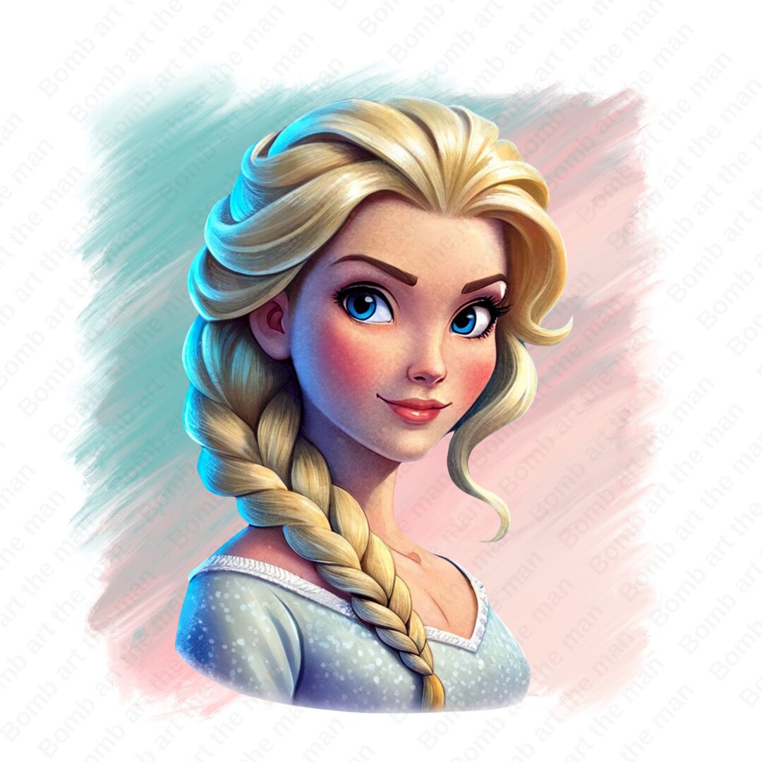 Frozen Princess Clipart, Princess Elsa Clipart, Elsa Png, Hand-drawn ...