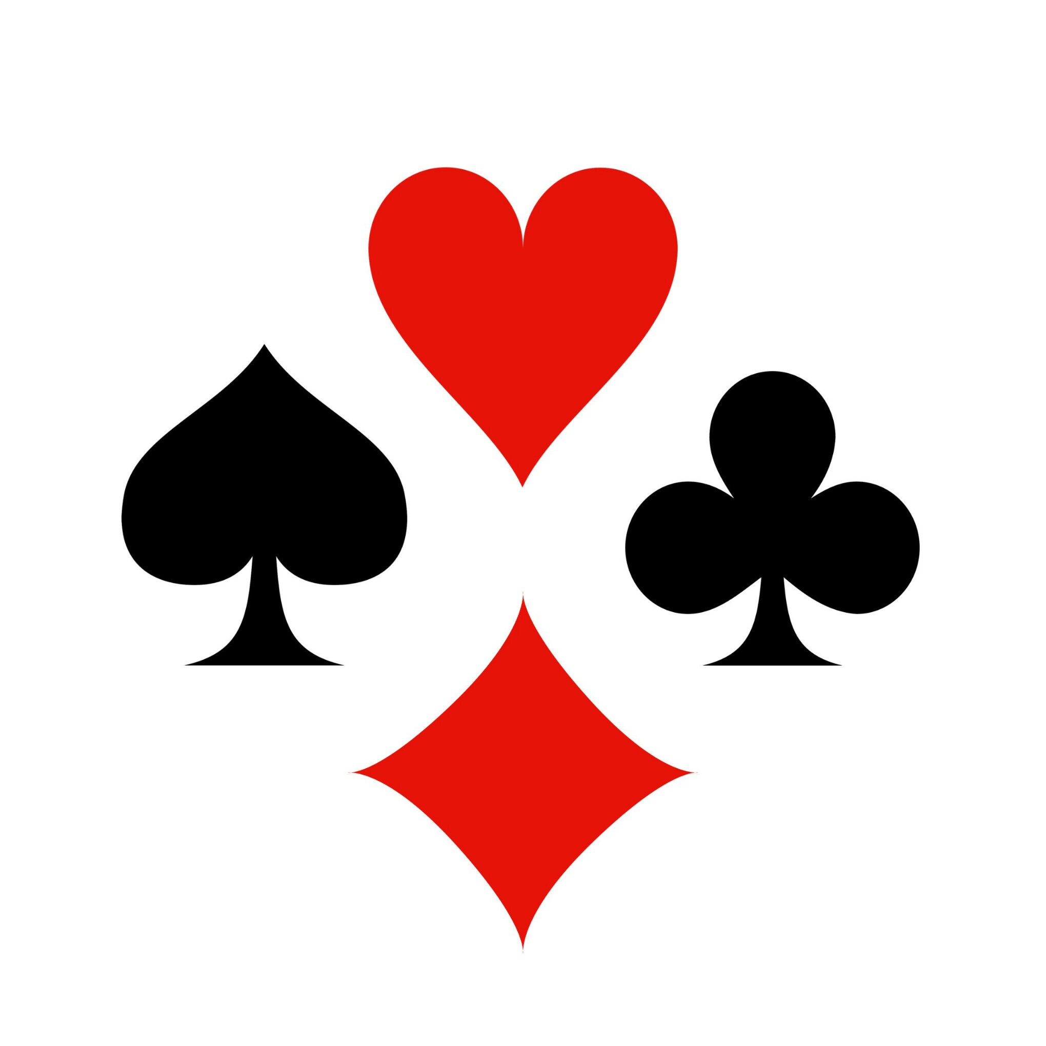 Symboles de cartes à jouer svg png costumes de cartes à - Etsy France