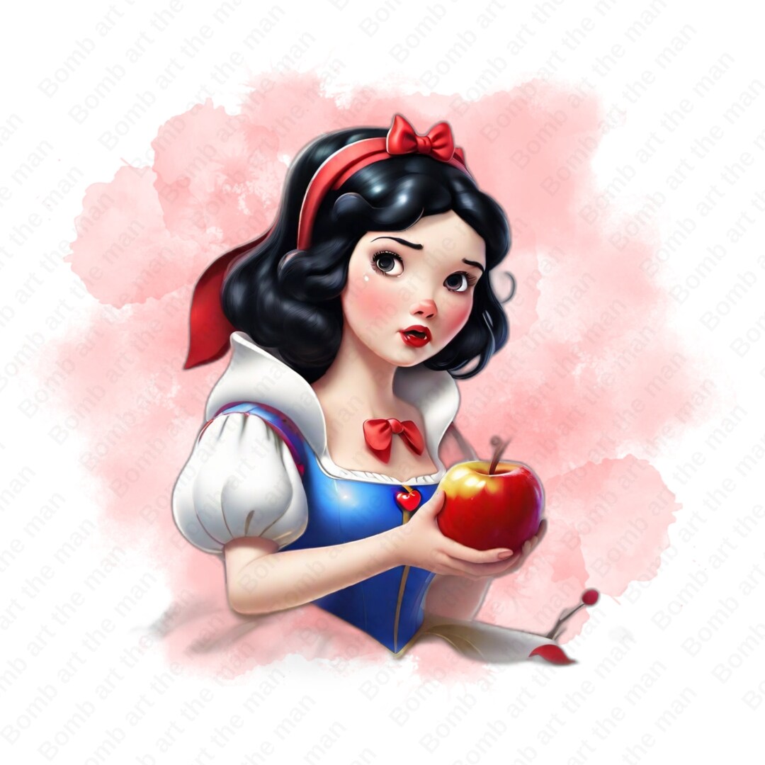 Snow White Clipart Princess Snow White Png Watercolor - Etsy