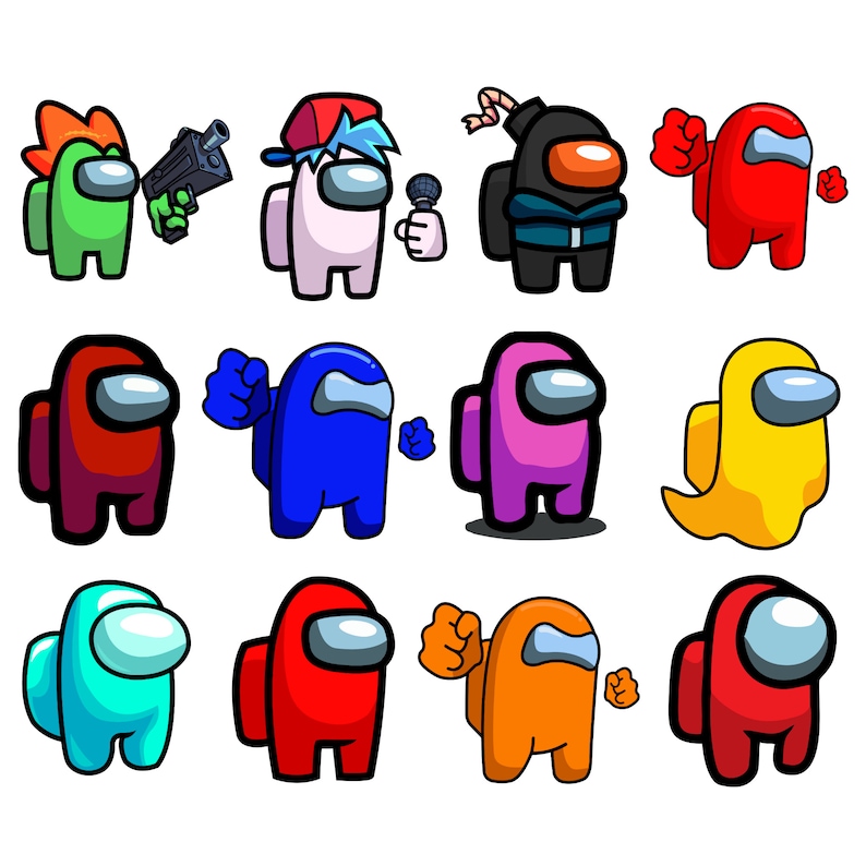 Among Us Png Bundle Among Us Clipart Set Instant Download - Etsy