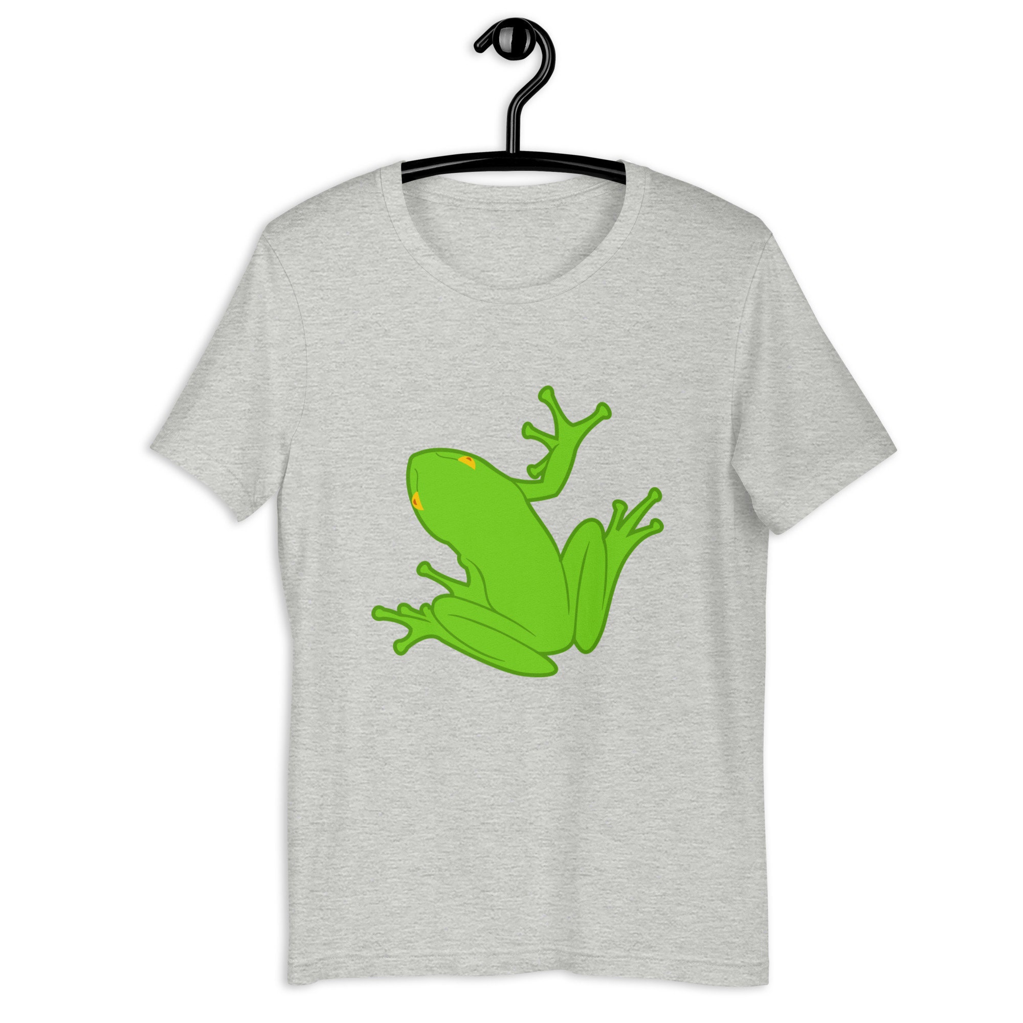 Retro Pet Frog T-shirt / Green Tree Frog Graphic Tee Shirt / Cute Frog ...