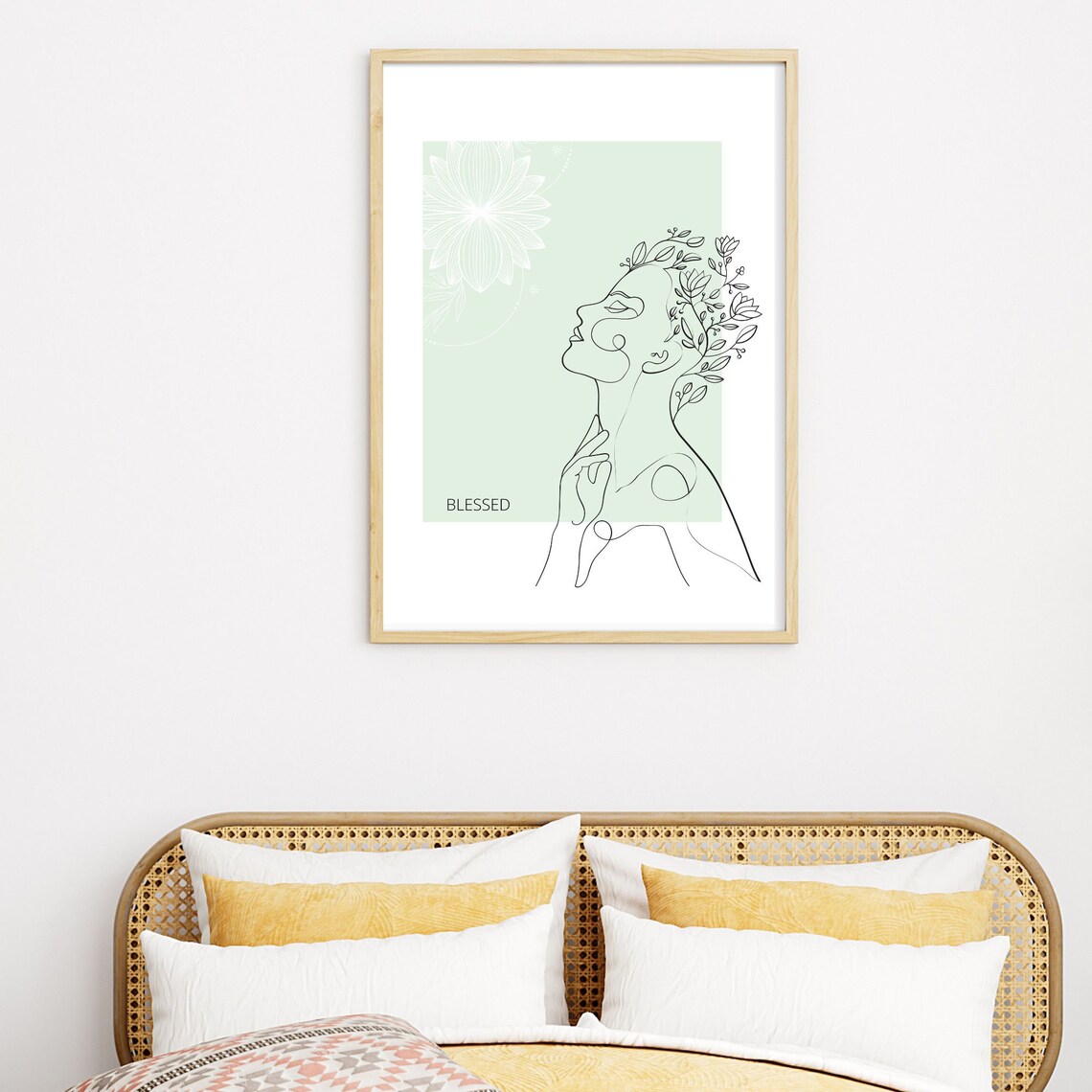 Positive Affirmation Poster, Divine Feminine Digital Print, Abstract ...